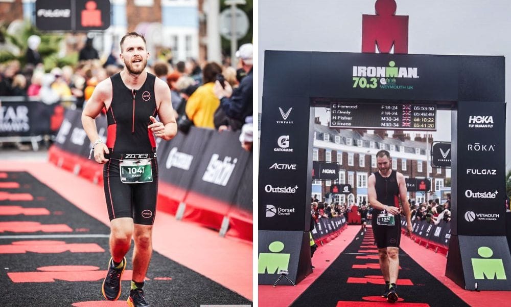 Harry beats the storm to conquer his first Ironman - Chestnut Tree House